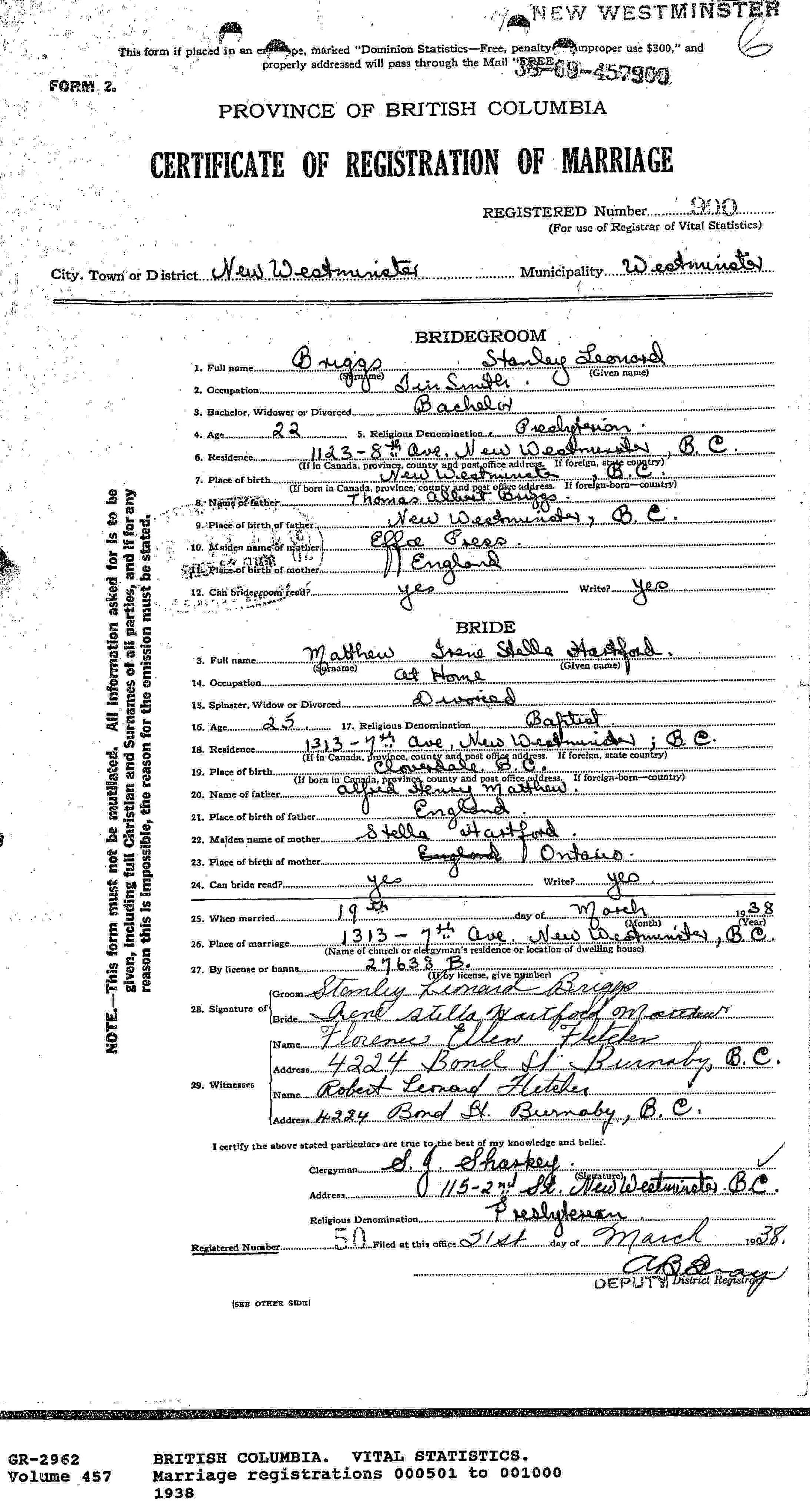 Stanley Briggs – We Are Family Briggs